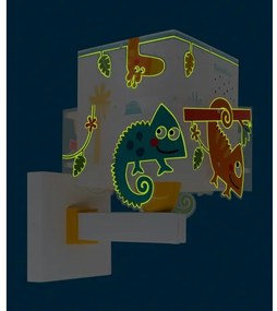 Dalber 63319 - Dětské nástěnné svítidlo HAPPY JUNGLE 1xE27/15W/230V