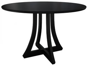 Kulatý stůl Dagerto FI 100, Barva: bílý lesk / černý lesk