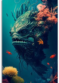 Obraz surrealistická podmořská příšera - 40x60
