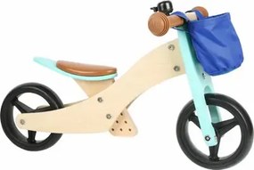 Small Foot Dřevěné odrážedlo Trike 2 v 1 tyrkysová / od 12 měsíců