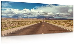 Obraz cesta v poušti - 120x60 cm
