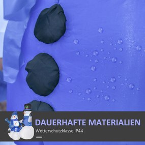 Aosom Sněhuláci sněhulák vánoční dekorace, LED světla, 1,8 m, včetně ventilátoru, samonafukovací