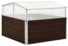 Skleník 100x100x85 cm pozinkovaná ocel / polykarbonát Dekorhome