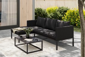XXXLutz TERASOVÁ SEDACÍ SOUPRAVA 3dílné, kov, textil Ambia Garden - Online Only zahradní nábytek - 001713016001