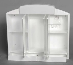 Aqualine, RANO galerka 59x51x16cm, 2x12W, bílá plast, 541302