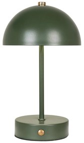 Tmavě zelená LED stolní lampa s kovovým stínidlem (výška 25 cm) Holt – House Nordic