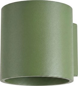 Sollux Lighting Nástěnné svítidlo ORBIS 1 olivově zelené
