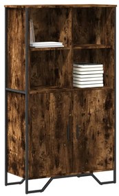 Highboard kouřový dub 79,5 x 35,5 x 137,5 cm kompozitní dřevo 3295309
