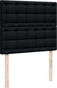 Box spring postel s matrací černá 120x190 cm textil 3291623