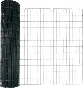 Euro plotové kotvení 10 x 1,2 m Ocel potažená PVC Zelená 3350291