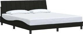 Rám postele bez matrace Hanko černý 180 x 200 cm textil 3310407