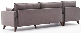 Hanah Home Designová pohovka BELLA hnědá levá 275 cm 825BLC2585