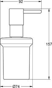 Grohe Essentials dávkovač mýdla 160 ml StarLight, chromová, GRH-40394001