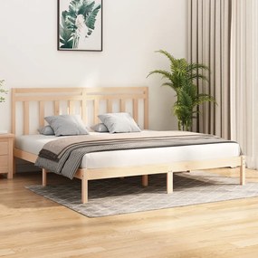Rám postele masivní dřevo 180 x 200 cm Super King Size,  3105265