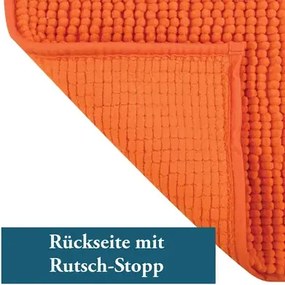 MSV Koupelnová předložka CHENILLE oranžová / Mikrovlákno / Protiskluzo