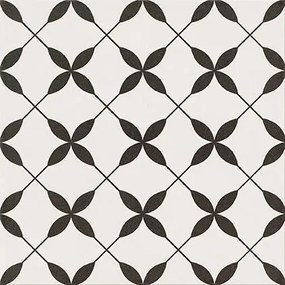 Opoczno Dlažba Patchwork Clover Black Pattern 29,8x29,8 - 156195