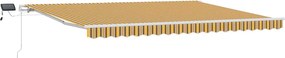 Stahovací markýza Vícebarevný 450 × 300 cm Látka a hliník 3330942