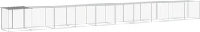 Klec pro kuřata se střechou světle šedá 1 003 x 98 x 90 cm ocel 3189048