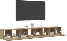 Sestava TV skříněk 4 ks Artisanový dub Kompozitní dřevo 3393572
