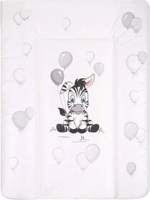 Přebalovací podložka měkká New Baby Zebra bílá 70x50