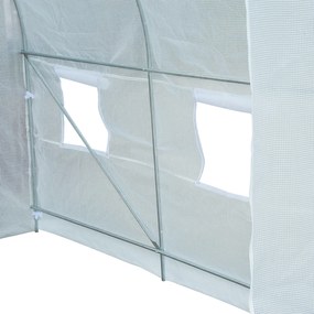 Fóliový skleník Outsunny Fóliový skleník Fóliový skleník pro rostliny 245x200x200 cm | Aosom