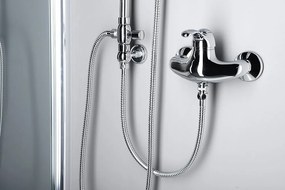 Reitano Rubinetteria Reitano Rubinetteria, VANITY Sprchový sloup s připojením vody na baterii, retro, chrom, SET061