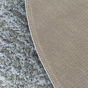 DY Šedý kulatý huňatý koberec Camel Rozměr: 60 cm