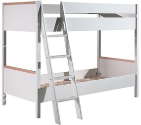 OnaDnes -20% Bílá dvoupatrová postel Vipack Londen 90 x 200 cm