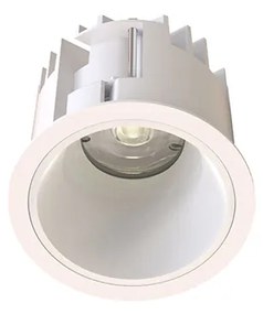 Vestavné kruhové svítidlo Takeo Round White Průměr: 84 mm, Teplota chromatičnosti / Stmívání: 3000 Kelvinů / Stmívatelné fázově, Úhel reflektoru: 50°