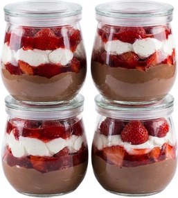 Orion 4 sklenice na jogurt / dezert s víčkem 4ks x 260ml YOGO