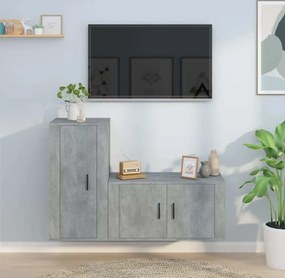 vidaXL 2dílný set TV skříněk kompozitní dřevo [3188475] Barva: Betonová šedá