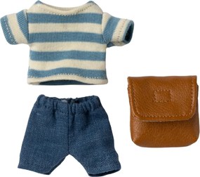 Obleček s batůžkem pro myšky Maileg Blue Maileg