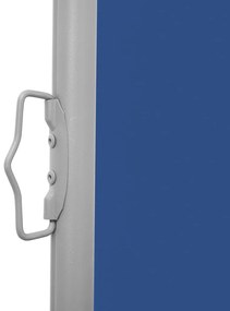 Zatahovací boční markýza / zástěna 140 x 1200 cm modrá,  313391