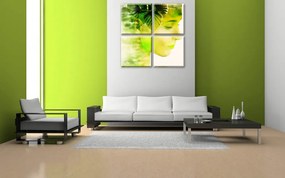 Malvis ® Čtyřdílný obraz Lesní víla Velikost: 80x80 cm