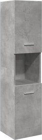 3dílný set koupelnového nábytku betonově šedý kompozitní dřevo 3324868