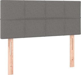 Box spring postel s matrací tmavě šedá 90x200 cm textil 3129682
