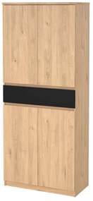 Tvilum Botník Simplicity 210 jackson hickory/černý mat