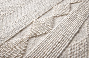 Diamond Carpets koberce Ručně vázaný kusový koberec Winter DESP P88 Mohair White - 120x170 cm