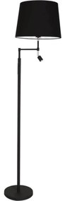 ByRydens 1988780-4007-LED Stoj. lampa ORLANDO 1xE27/5W/230V+LED/3W černá 1988780-4007