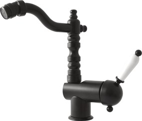 Slezák - RAV Bidetová baterie bez výpusti LABE - L508.x/9CMAT, Černá mat Připojovací hadičky - závit: 3/8"