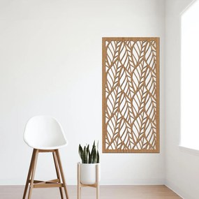 dřevo života Dřevěný dekorační panel LEAF III Rozměry (cm): 20x40, Barevný vzor: Horský dub