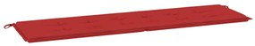 vidaXL Poduška na zahradní lavici červená 180x50x3 cm oxfordská látka