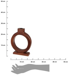 Svícen EVEN 21 cm z mangového dřeva