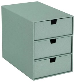 Zelený kartonový organizér zásuvkový Ingrid Canvas Paper Laminate – Bigso