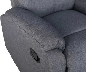 LuxuryForm DESIGN Televizní křeslo CARLOS s polohováním - šedé