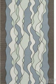 Breno Koupelnová pěnová předložka SOFTY-TEX 79856 vlnky, šíře 65 cm, Vícebarevné