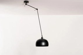 Závěsné černé designové svítidlo nad stůl Snap Light Monaco Black and Black