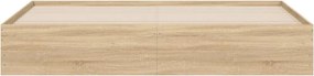 Rám postele se zásuvkami dub sonoma 180x200 cm kompozitní dřevo 3207254