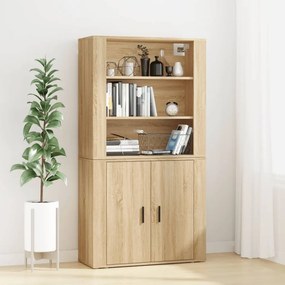 Skříň highboard dub sonoma kompozitní dřevo 3185362