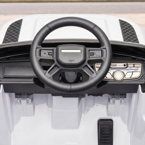 AIYAPLAY elektrické dětské SUV Land Rover Defender 12 V dálkové ovládání Zavěšení Plynulý start 2,7-4,5 km/h Bílá